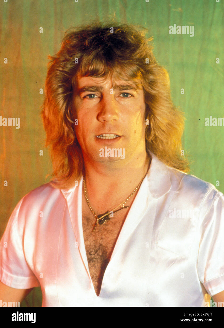 STATUS QUO UK rock group with Rick Parfitt in 1981. Photo van Houten ...