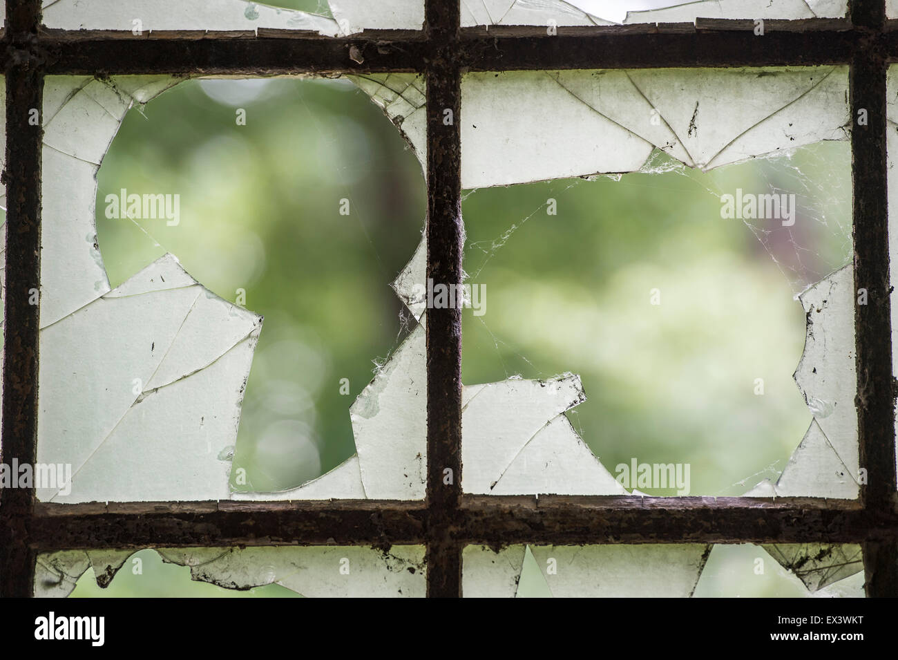 Broken glass window hi-res stock photography and images - Alamy