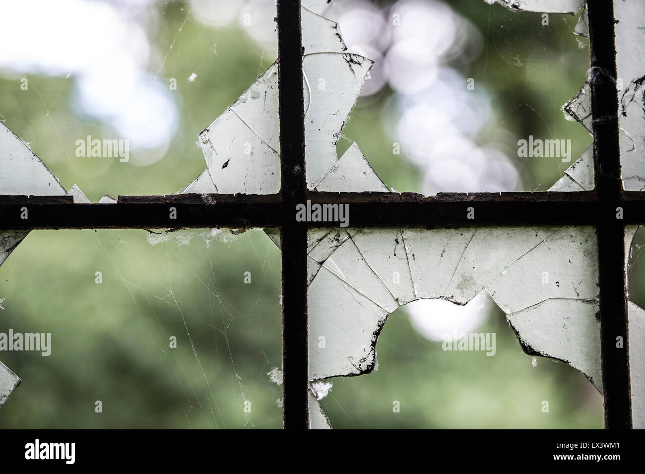 Broken Glass Window Building High Resolution Stock Photography and ...