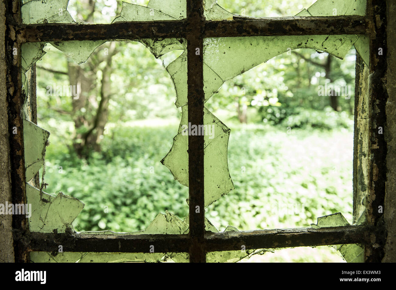Broken Glass Window Windows High Resolution Stock Photography and ...