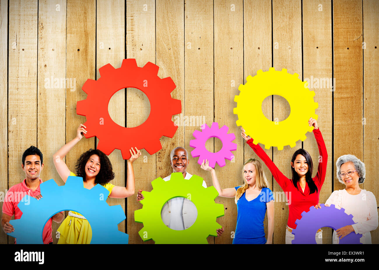 Gear Connection Collaboration Corporate Team Concept Stock Photo - Alamy