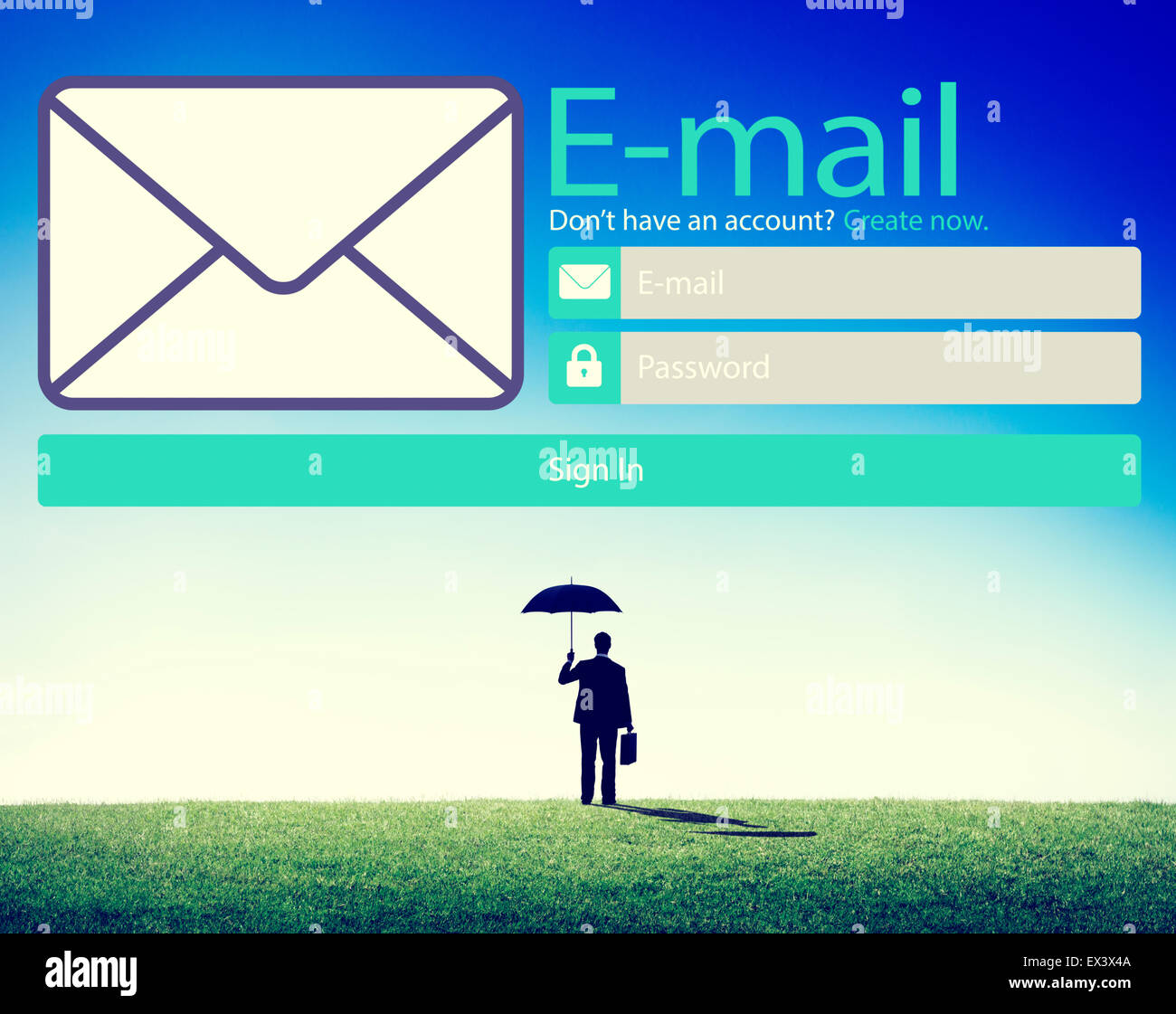 Email Online Messaging Social Media Internet Concept Stock Photo - Alamy