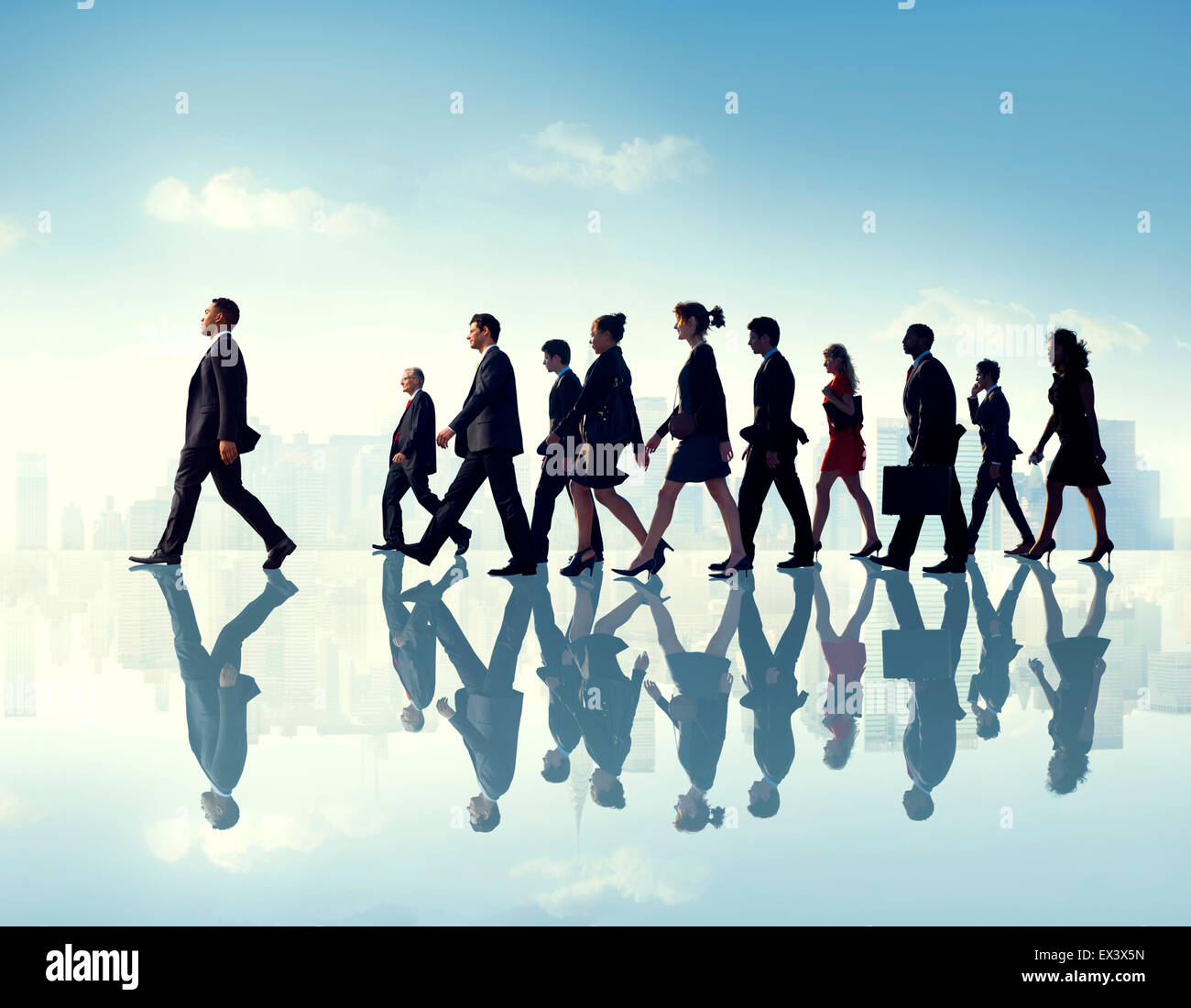 Colleague Business Corporate Office Urban Scene Team Concept Stock ...