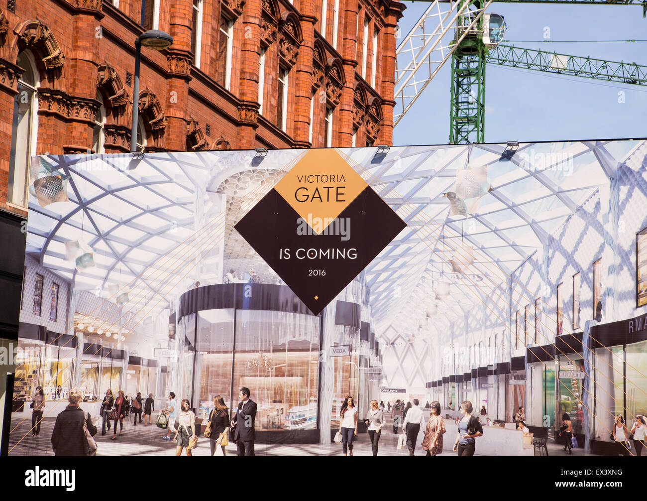 Victoria Gate Shopping Centre under Construction in Leeds Stock Photo ...