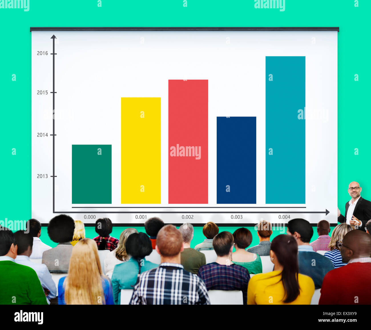 Bar Graph Analysis Achievement Improvement Strategy Success Concept ...