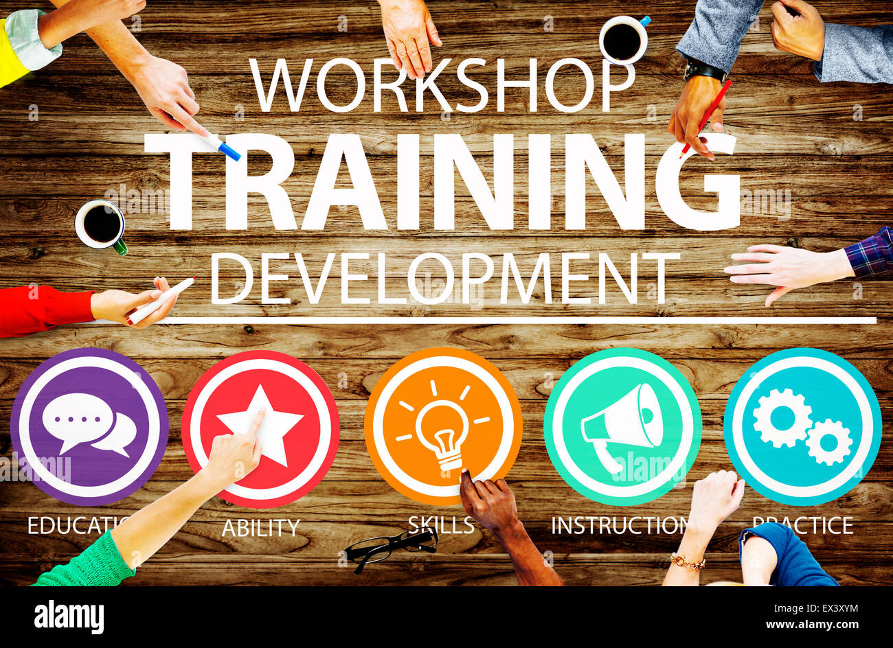 Workshop Training Teaching Development Instruction Concept Stock Photo ...