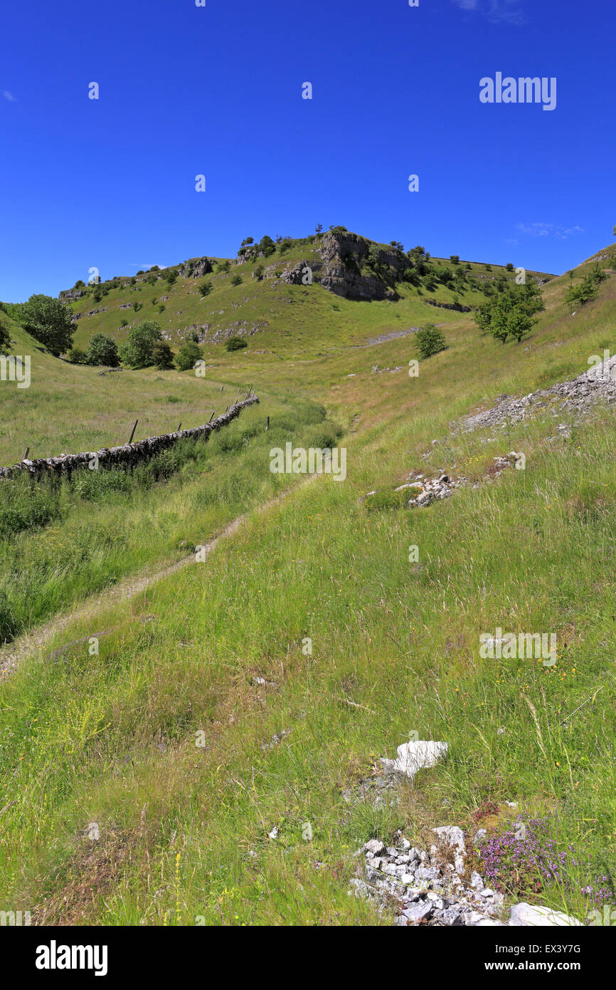 Lathkill Dale dry valley, Peak District National Park, Derbyshire ...
