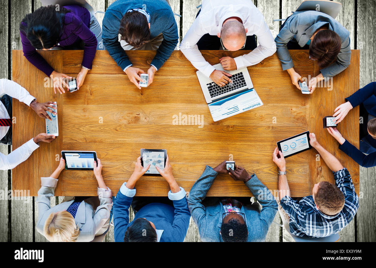 Communication Connection Digital Devices Technology Concept Stock Photo ...