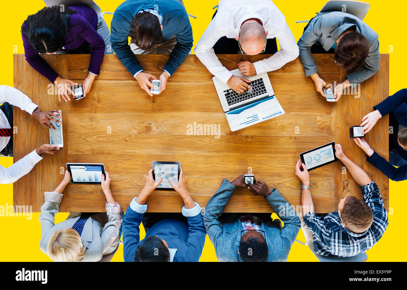 Communication Connection Digital Devices Technology Concept Stock Photo ...