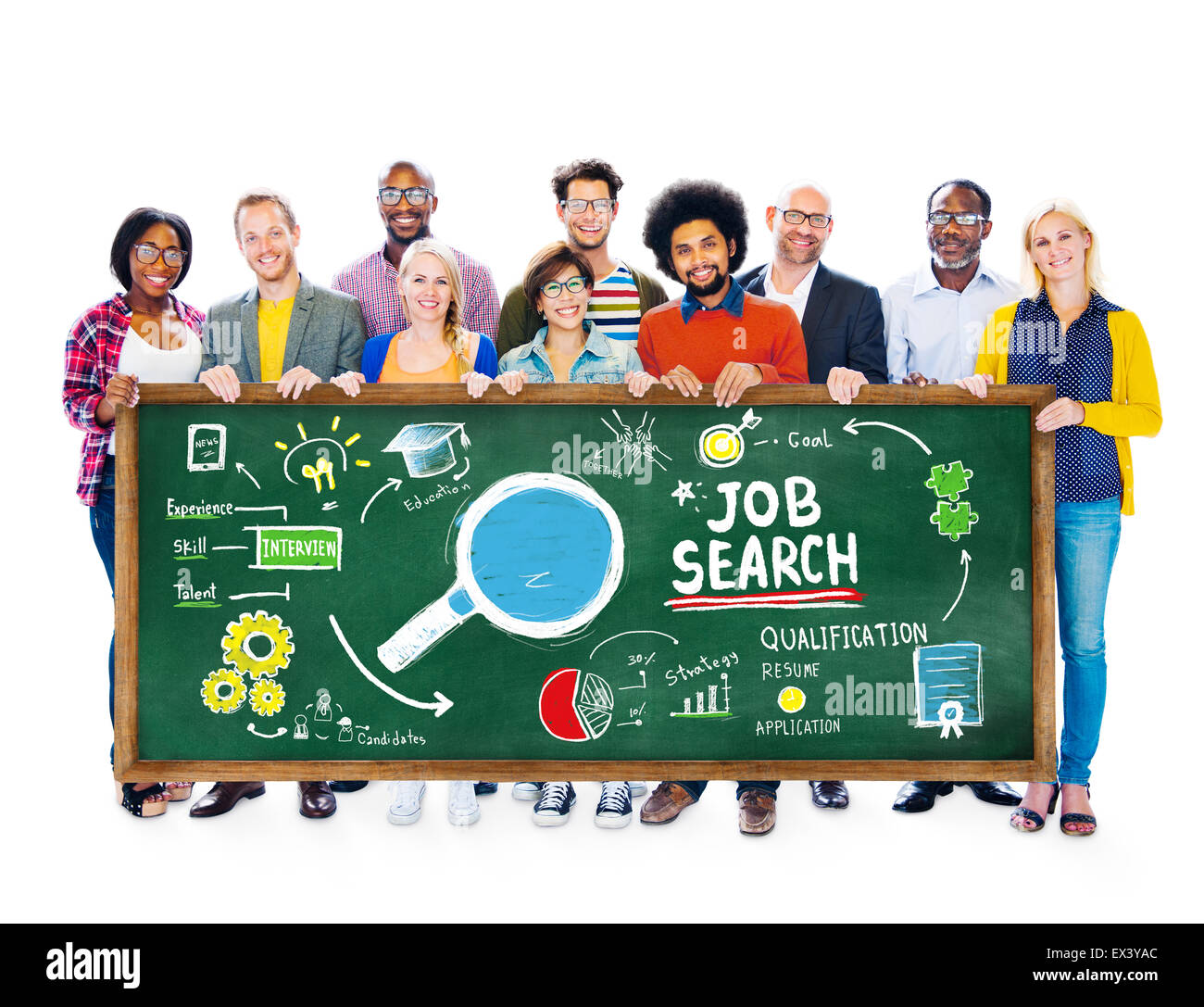Group of people searching hi-res stock photography and images - Alamy