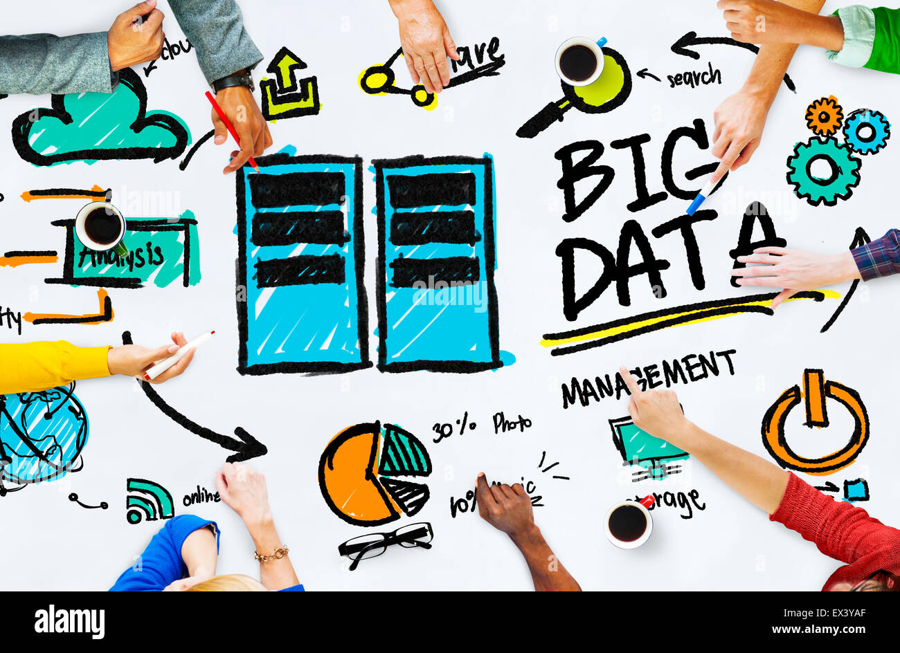 Data database sharing share hi-res stock photography and images - Alamy