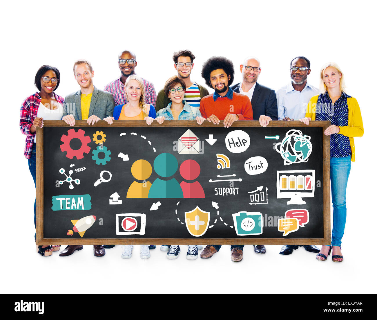 Team Support Care Help Trust Collaboration Concept Stock Photo - Alamy