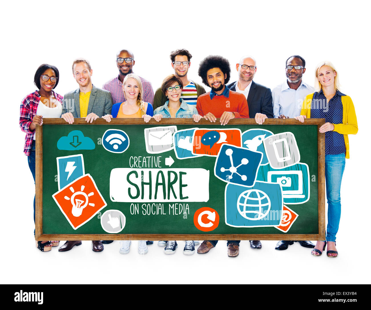 Share media hi-res stock photography and images - Alamy