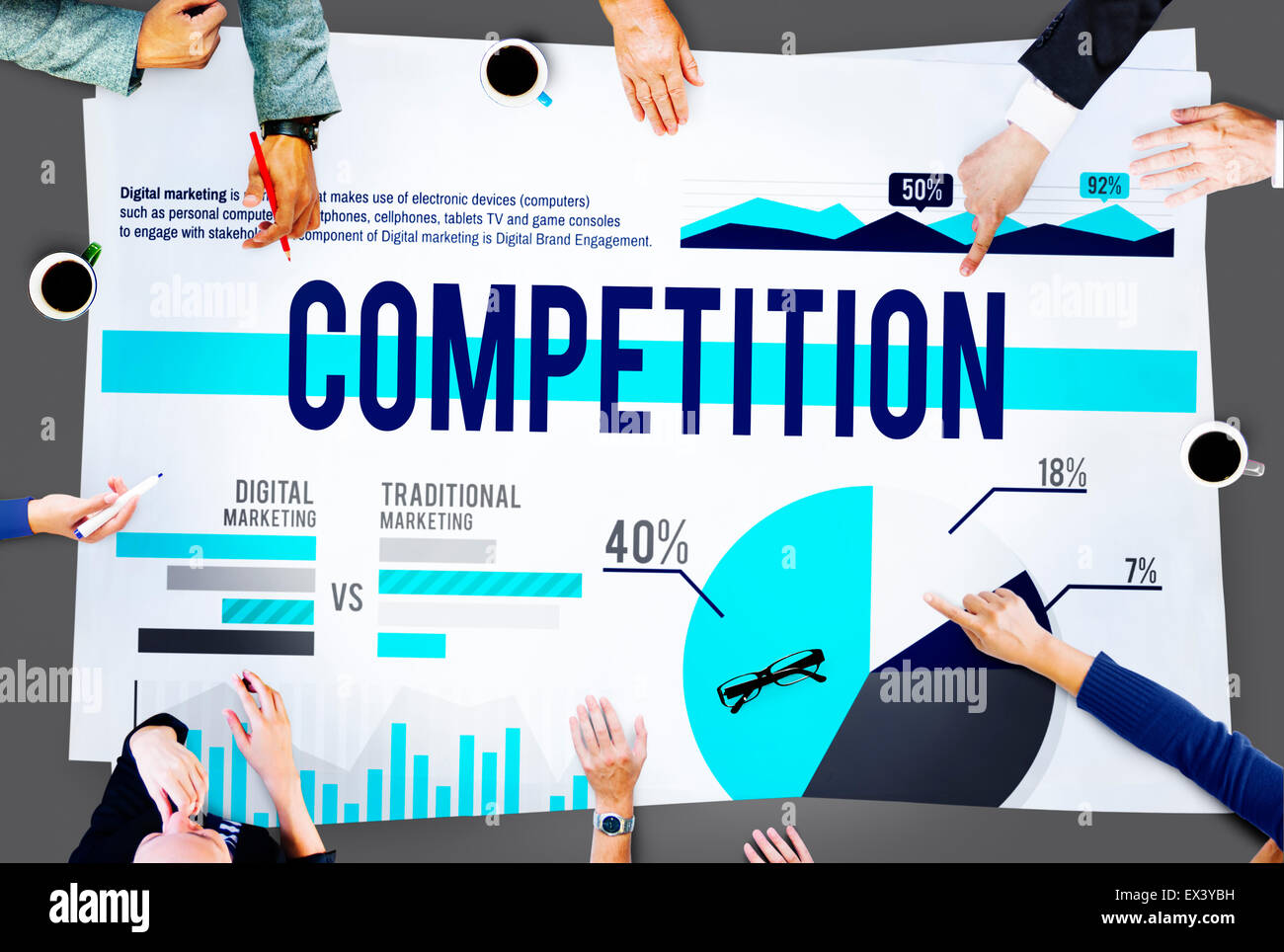 Competition Corporate Challenge Goal Marketing Concept Stock Photo - Alamy
