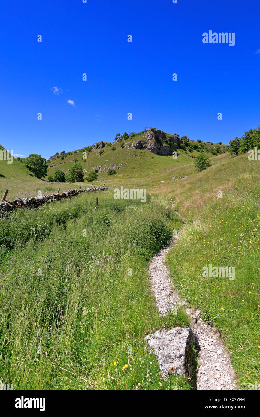 Lathkill Dale dry valley, Peak District National Park, Derbyshire ...