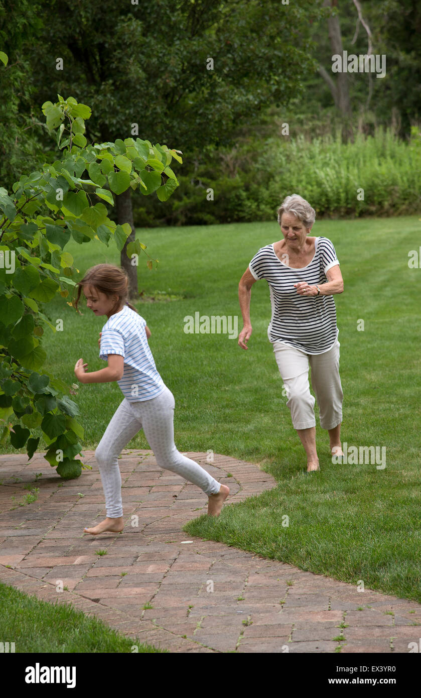 Elderly person child fun hi-res stock photography and images - Alamy