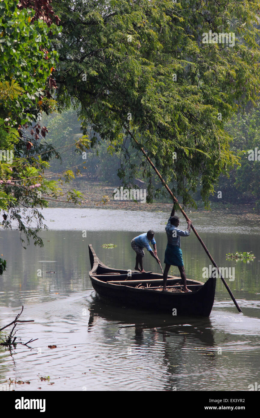 Kerala backwater scene Stock Photo - Alamy