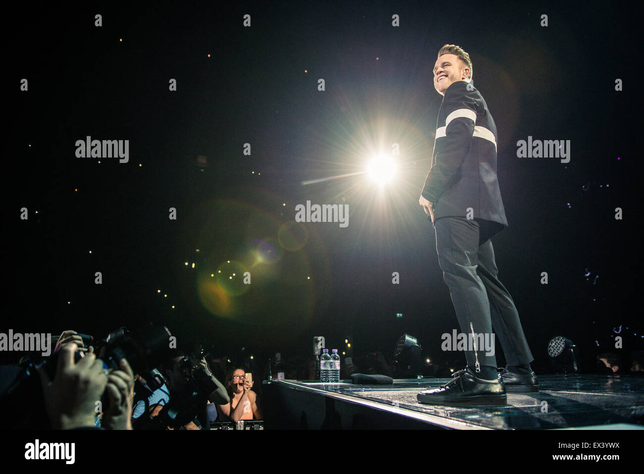 Olly Murs performs his first of four sold out shows at The O2 Arena in ...
