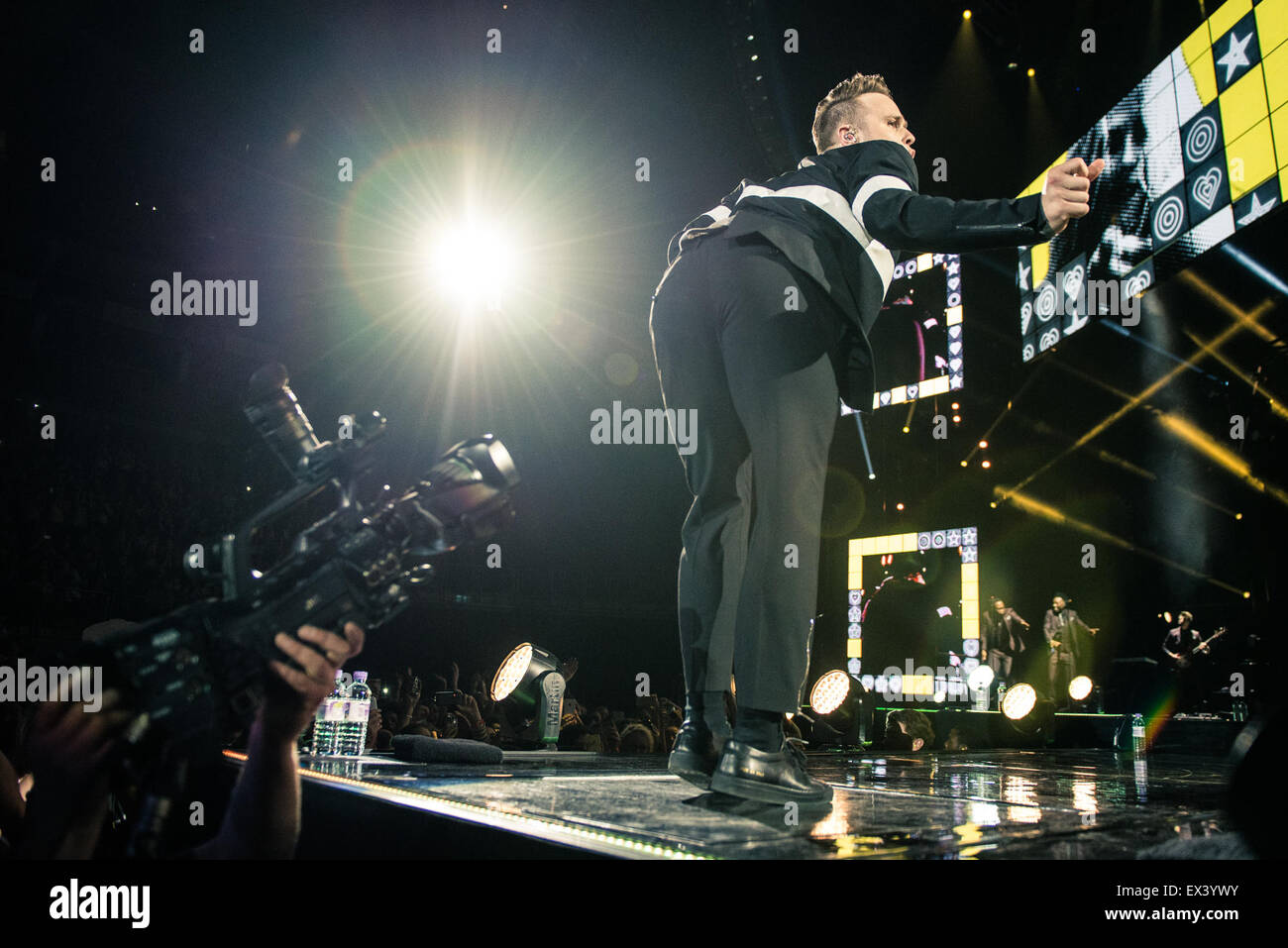 Olly Murs performs his first of four sold out shows at The O2 Arena in ...