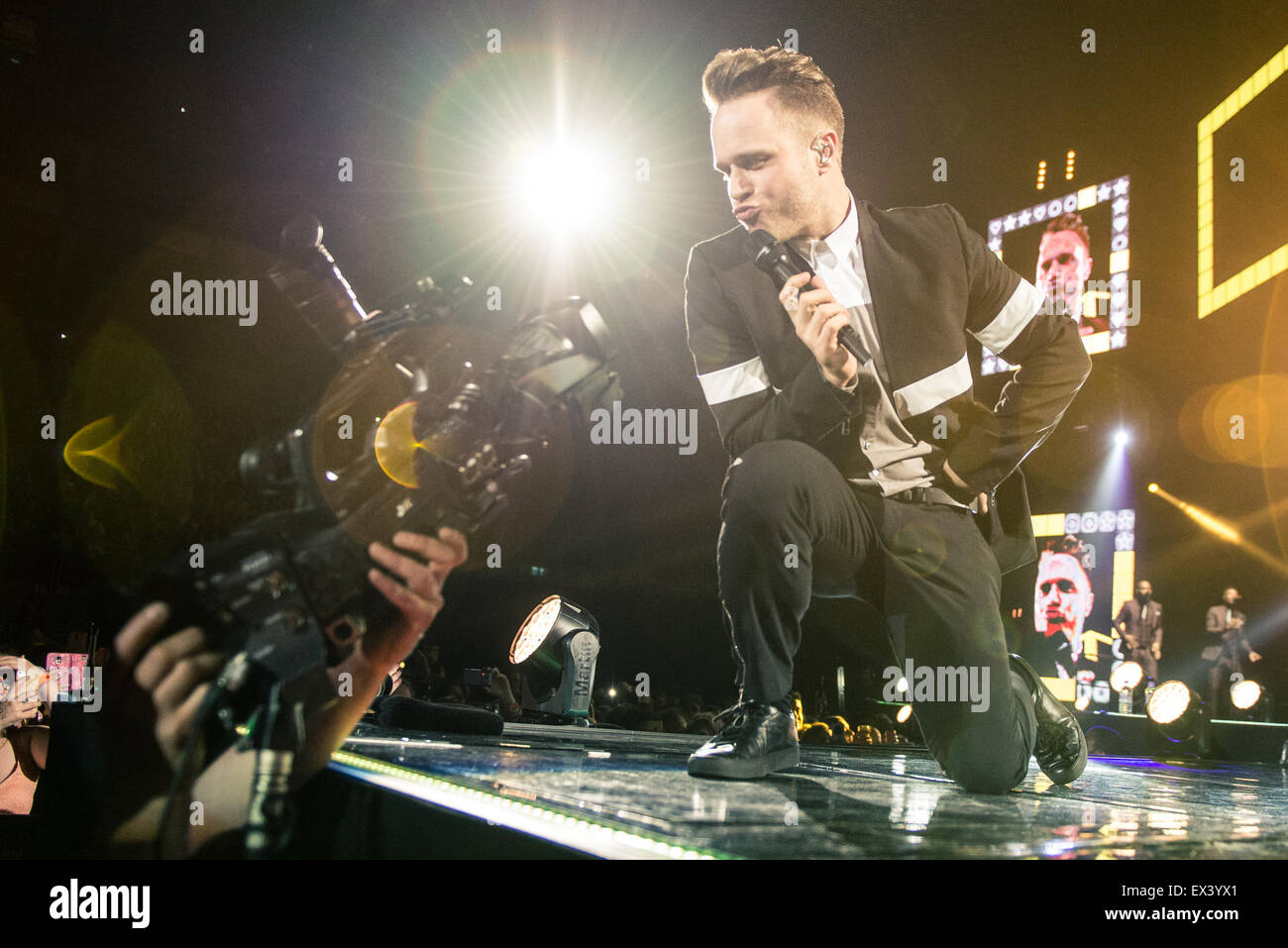 Olly Murs performs his first of four sold out shows at The O2 Arena in ...