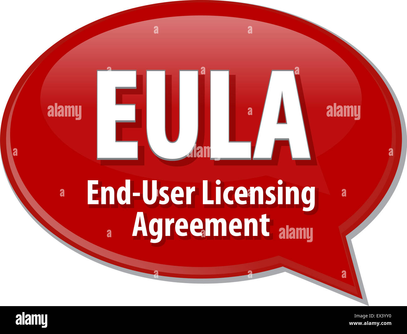 Speech bubble illustration of information technology acronym ...