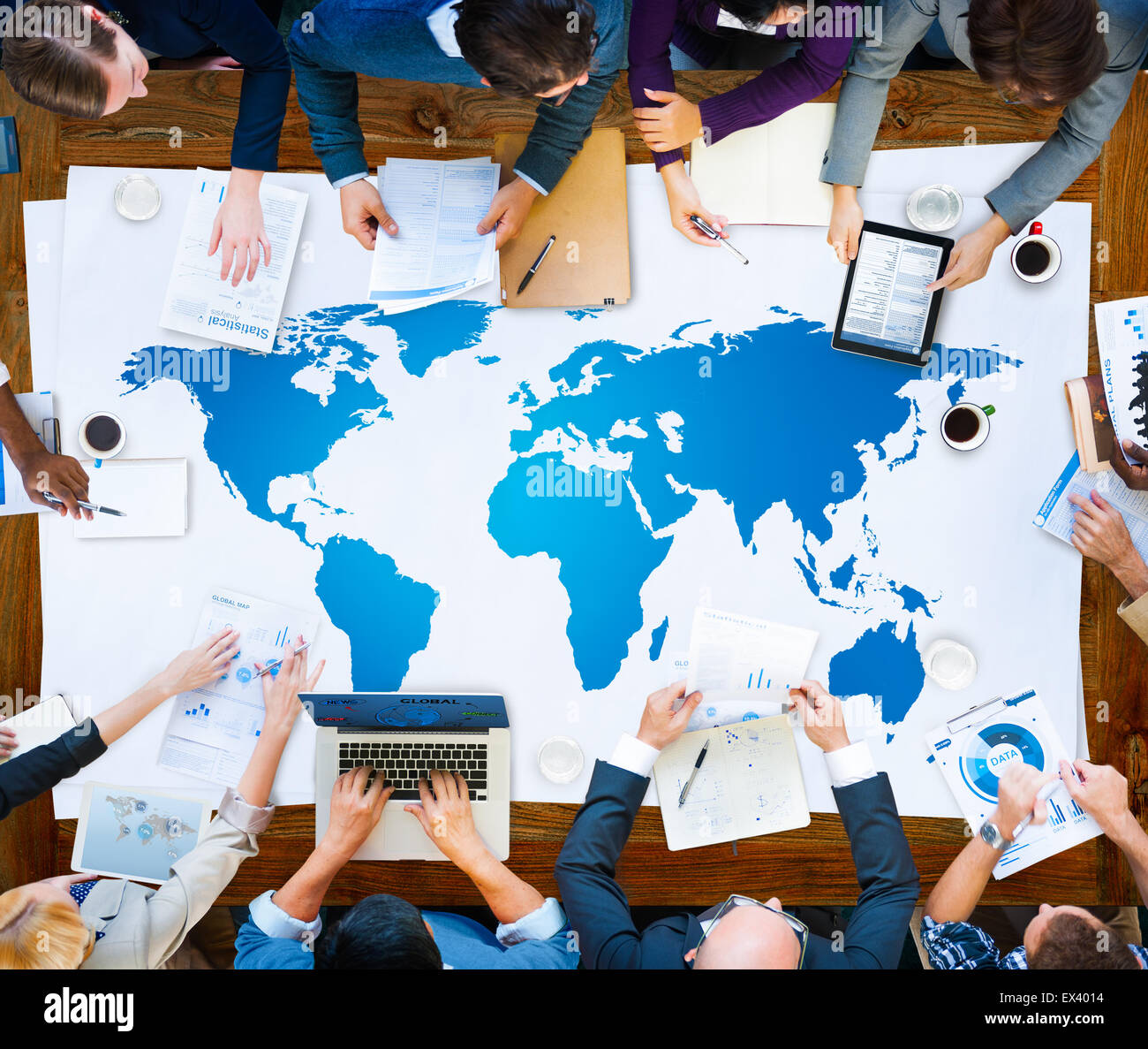 World Global Cartography Globalization Earth International Concept ...