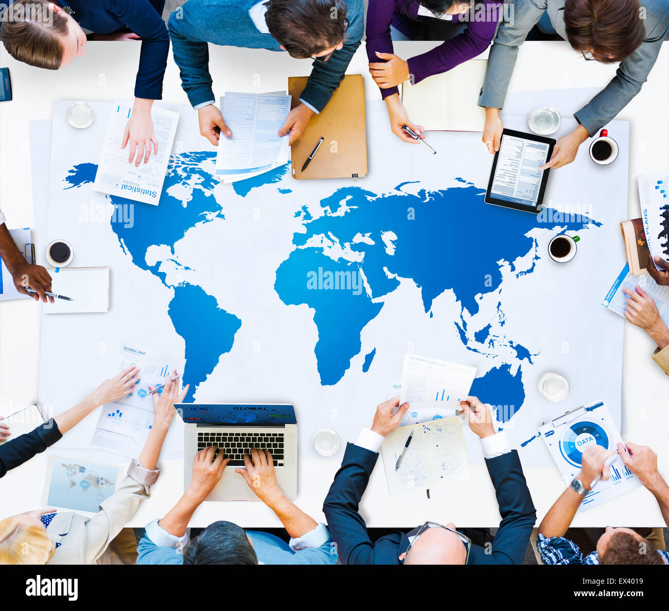 World Global Cartography Globalization Earth International Concept ...