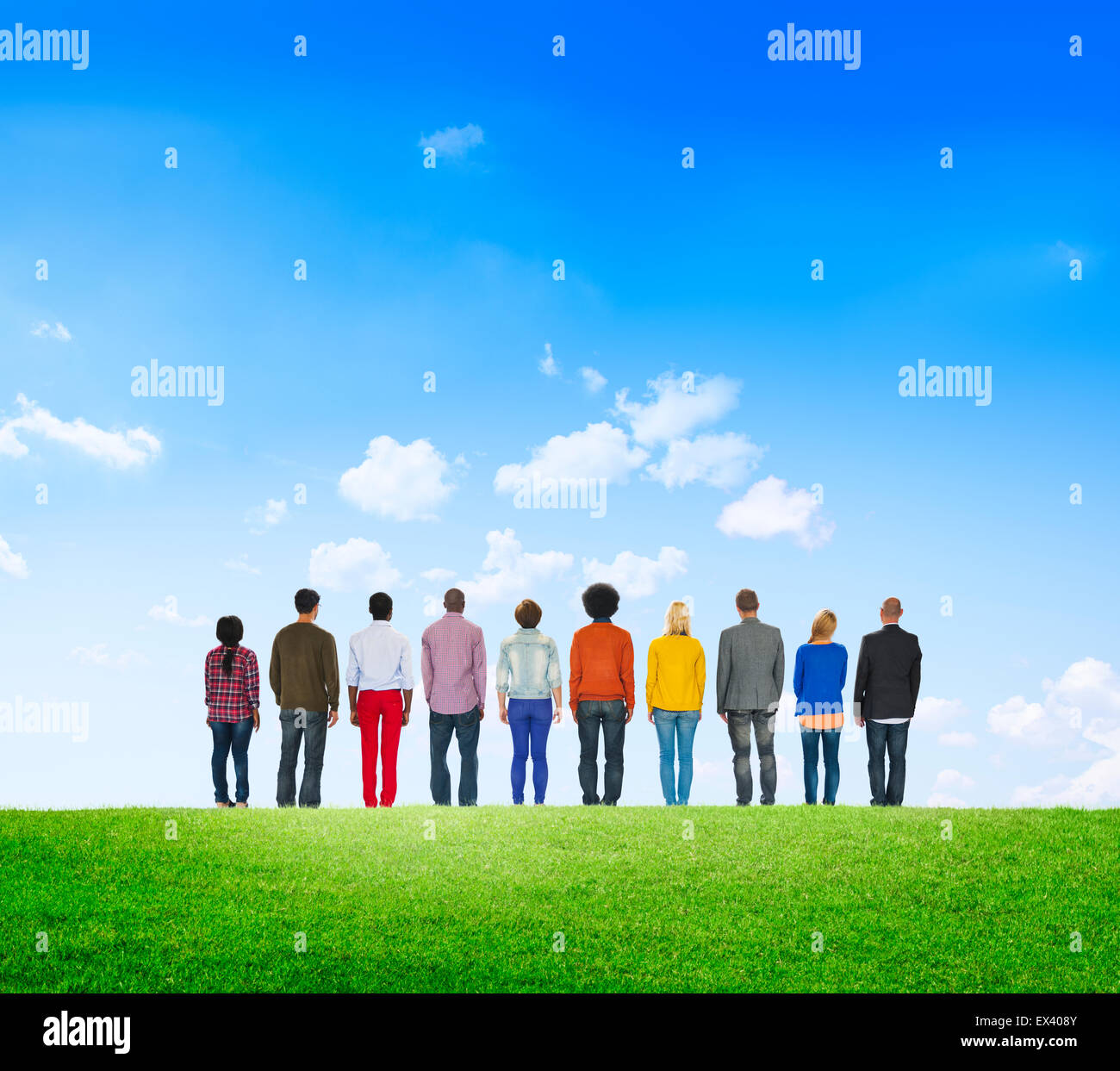 Multi Ethnic Group Fresh Green Creation Teamwork Concept Stock Photo ... Multi Ethnic Group Fresh Green Creation Teamwork Concept Stock Photo ...