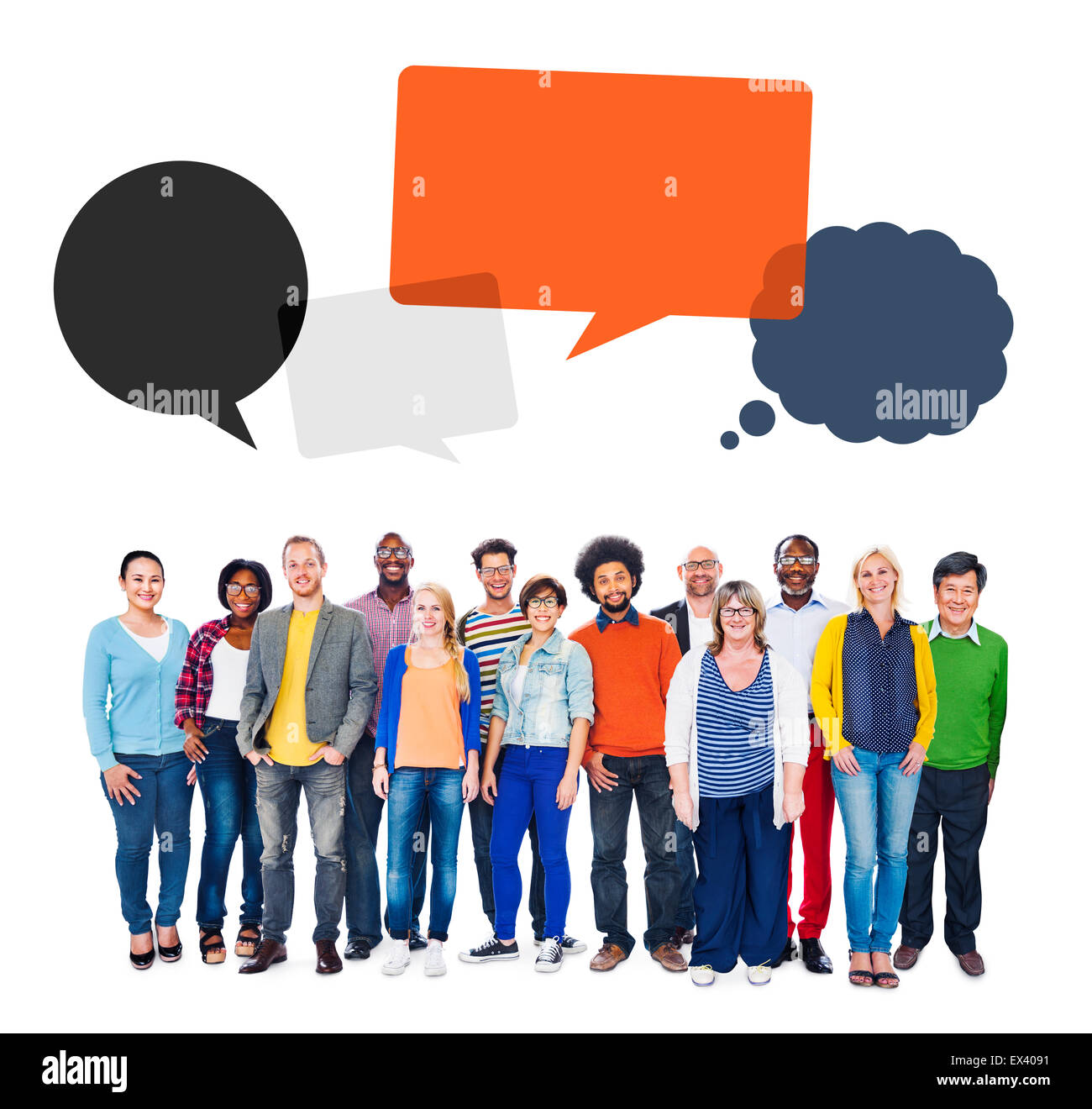 Diverse young person speech hi-res stock photography and images - Alamy