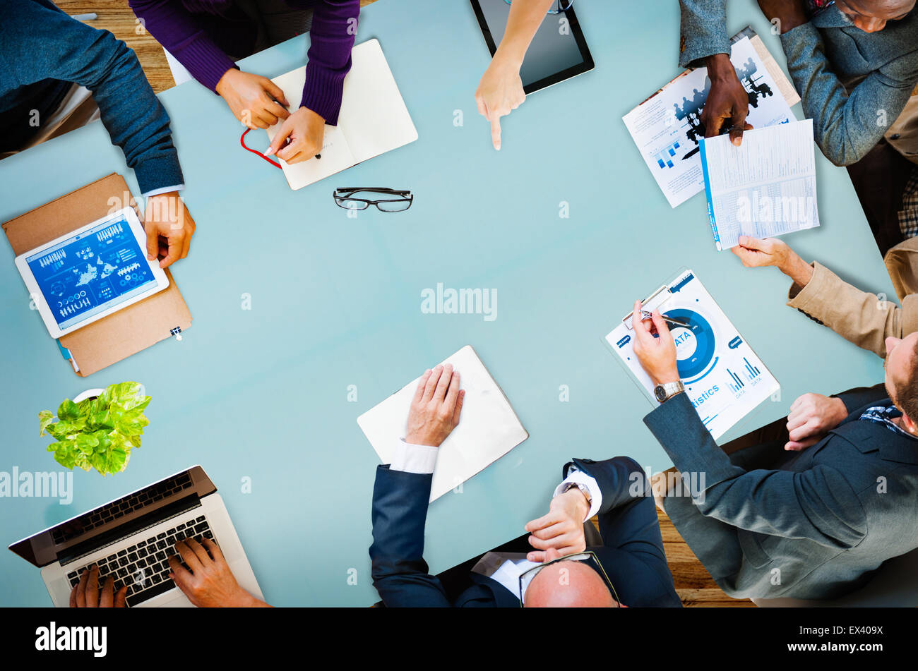 Diversity Business Team Planning Board Meeting Strategy Concept Stock ...