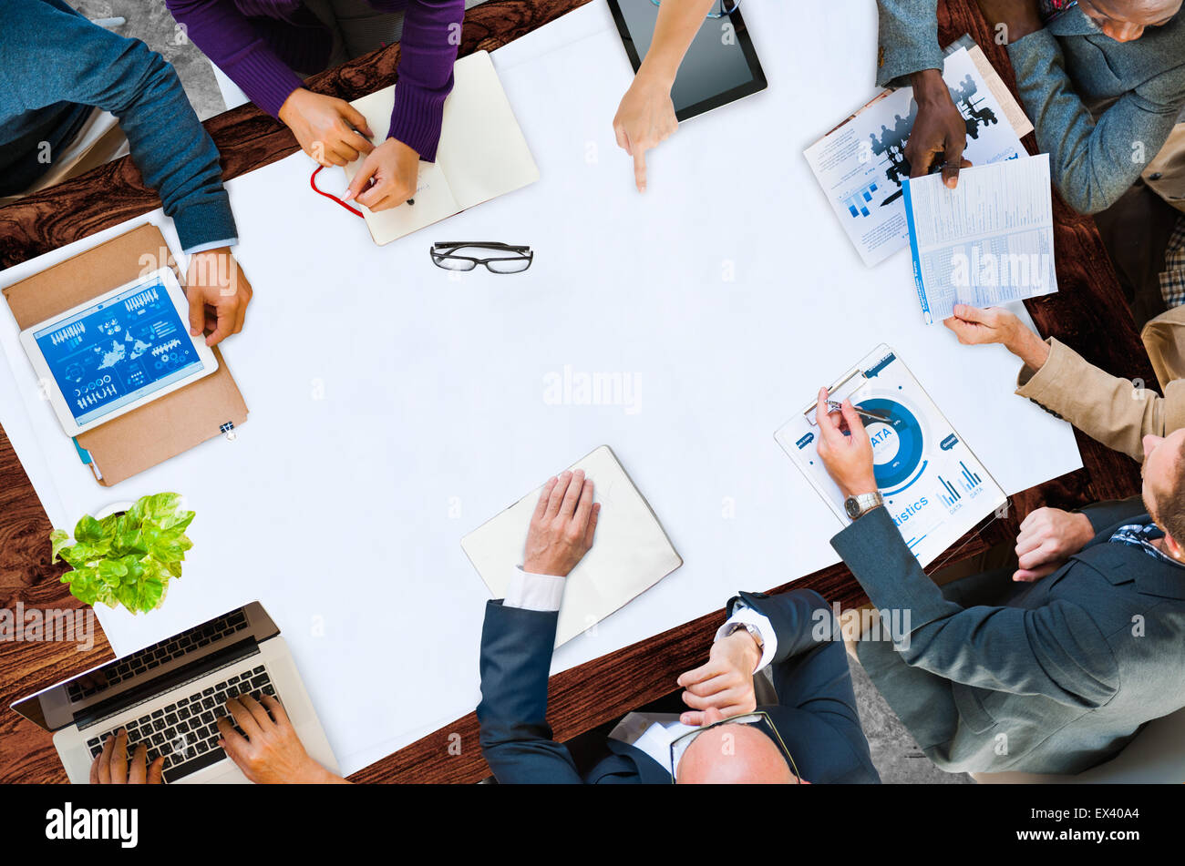 Group Of Business Discussion Cooperation Strategy Concept Stock Photo ...