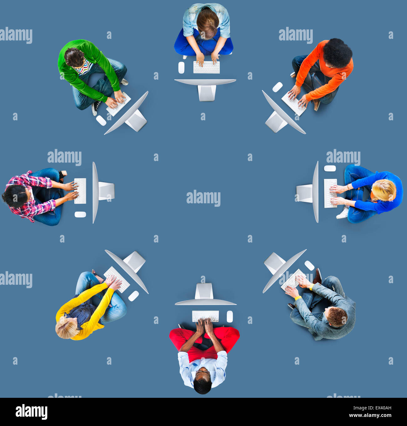 Diversity Teamwork Communication Digital Networking Concept Stock Photo ...