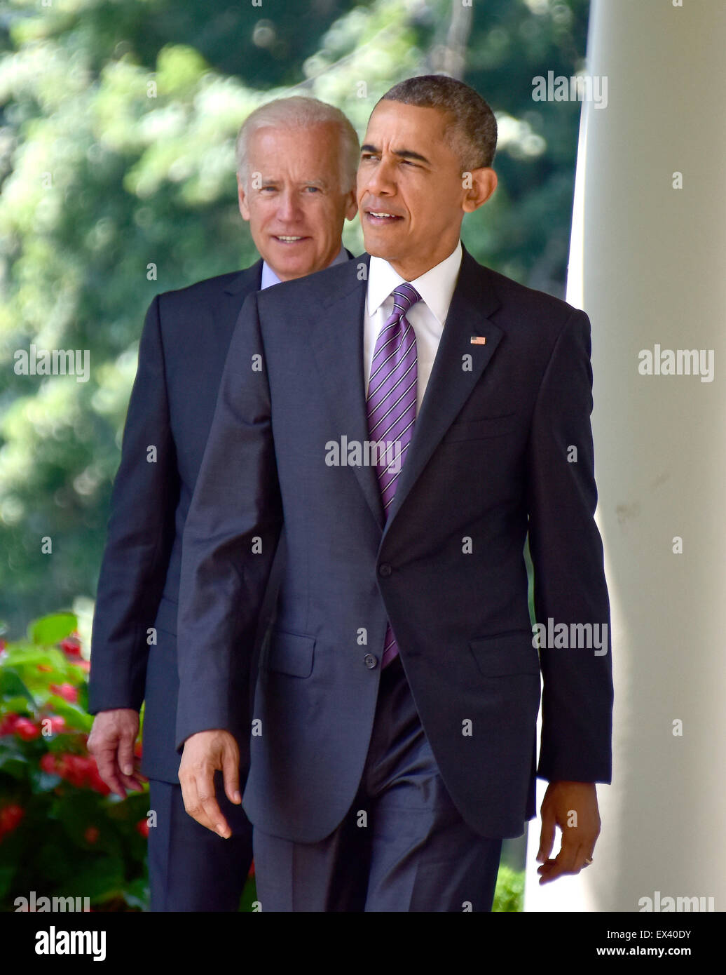 United States President Barack Obama, accompanied by U.S. Vice ...