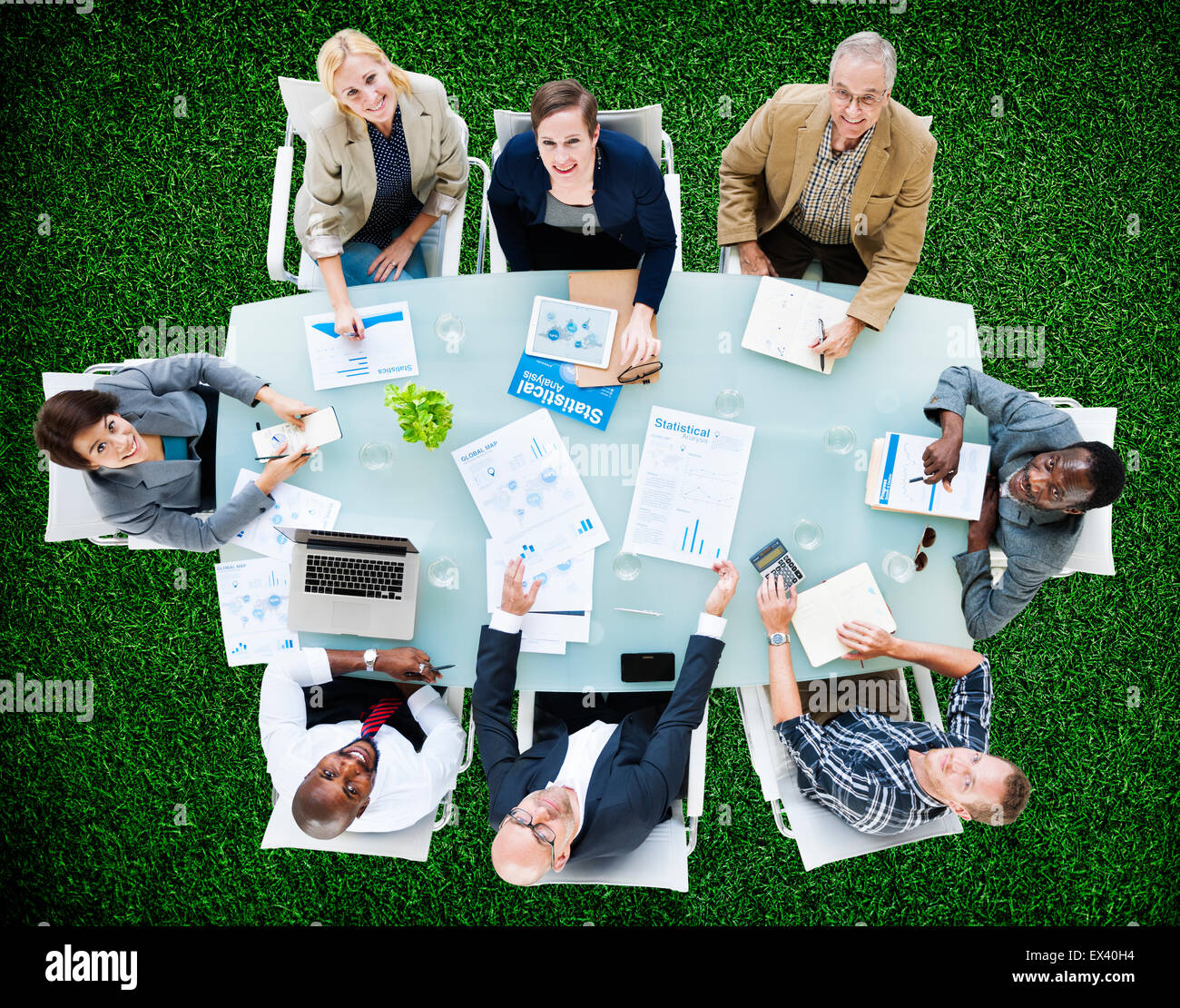 Business Team Discussion Meeting Analysing Concept Stock Photo - Alamy