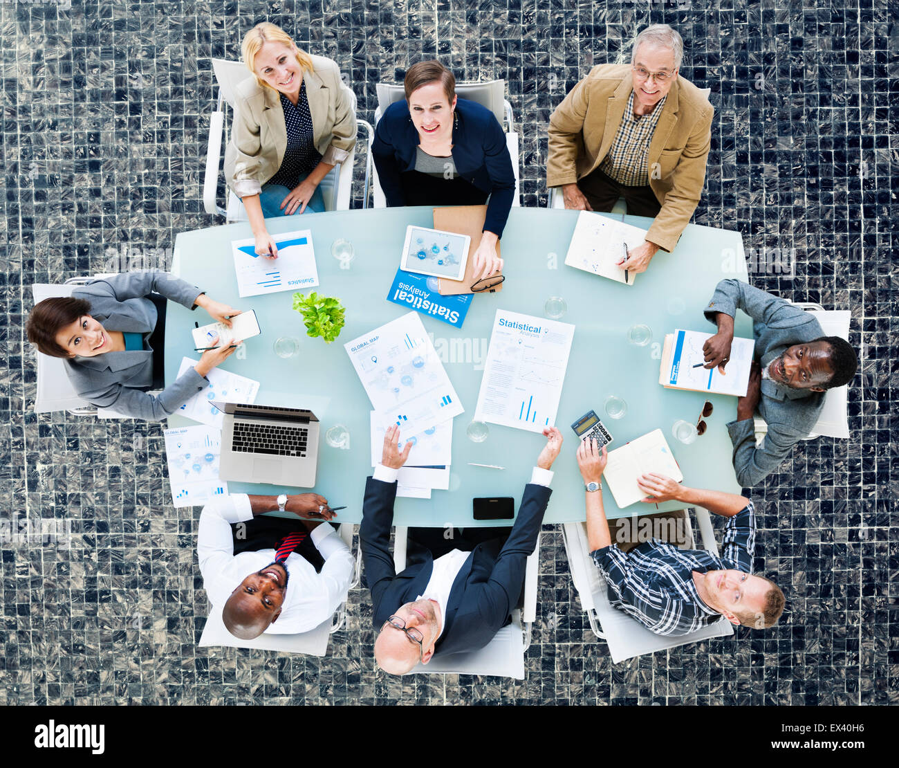 Business Team Discussion Meeting Analysing Concept Stock Photo - Alamy