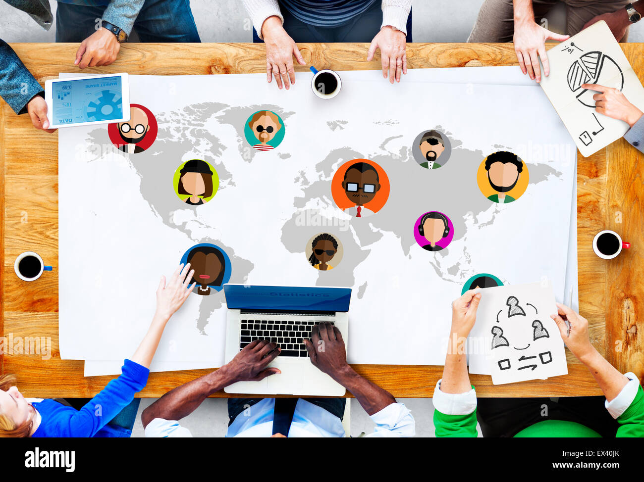 Global Community World People Social Networking Connection Concept ...