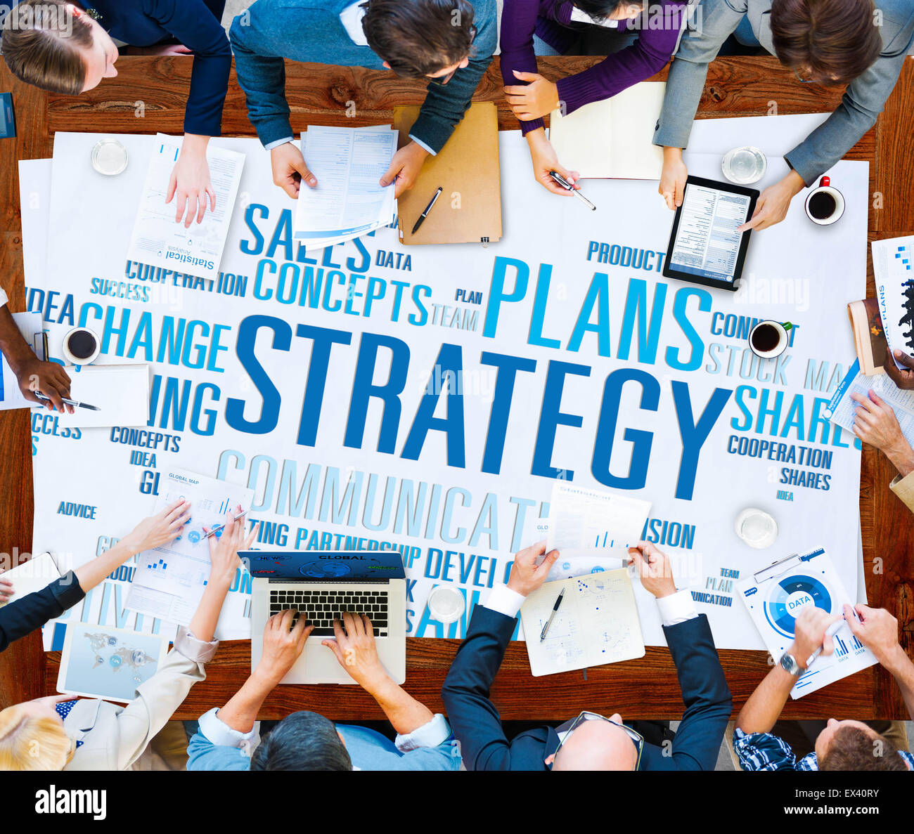 Strategy Action Vision Ideas Analysis Finance Success Concept Stock ...