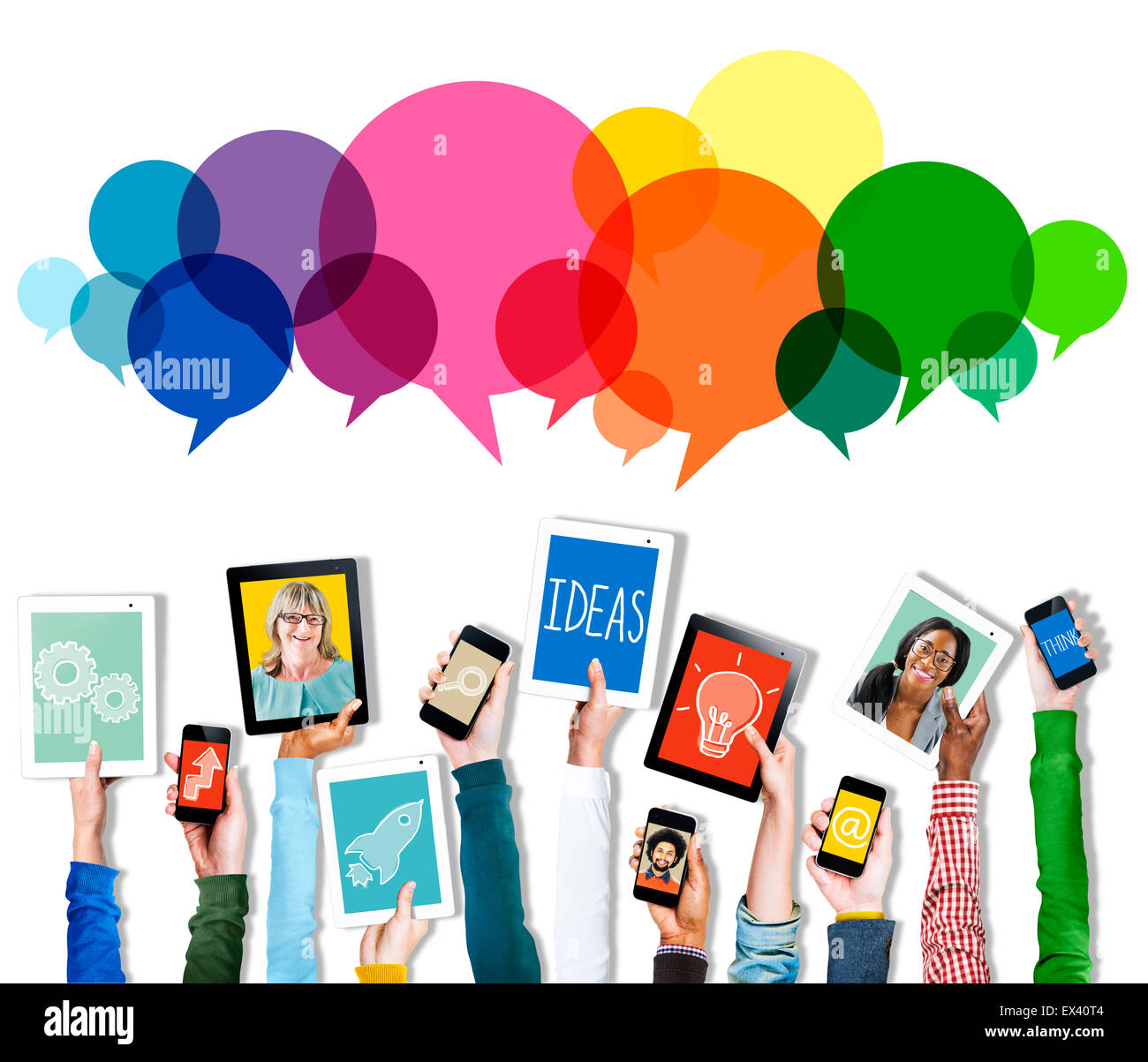 Speech Bubbles Message Concept Symbol Communication Idea Concept Stock ...