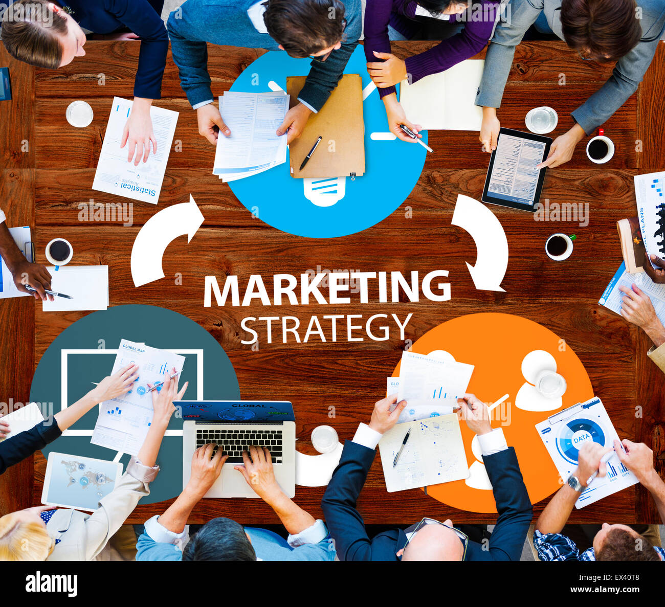 Marketing Strategy Branding Commercial Advertisement Plan Concept Stock ...