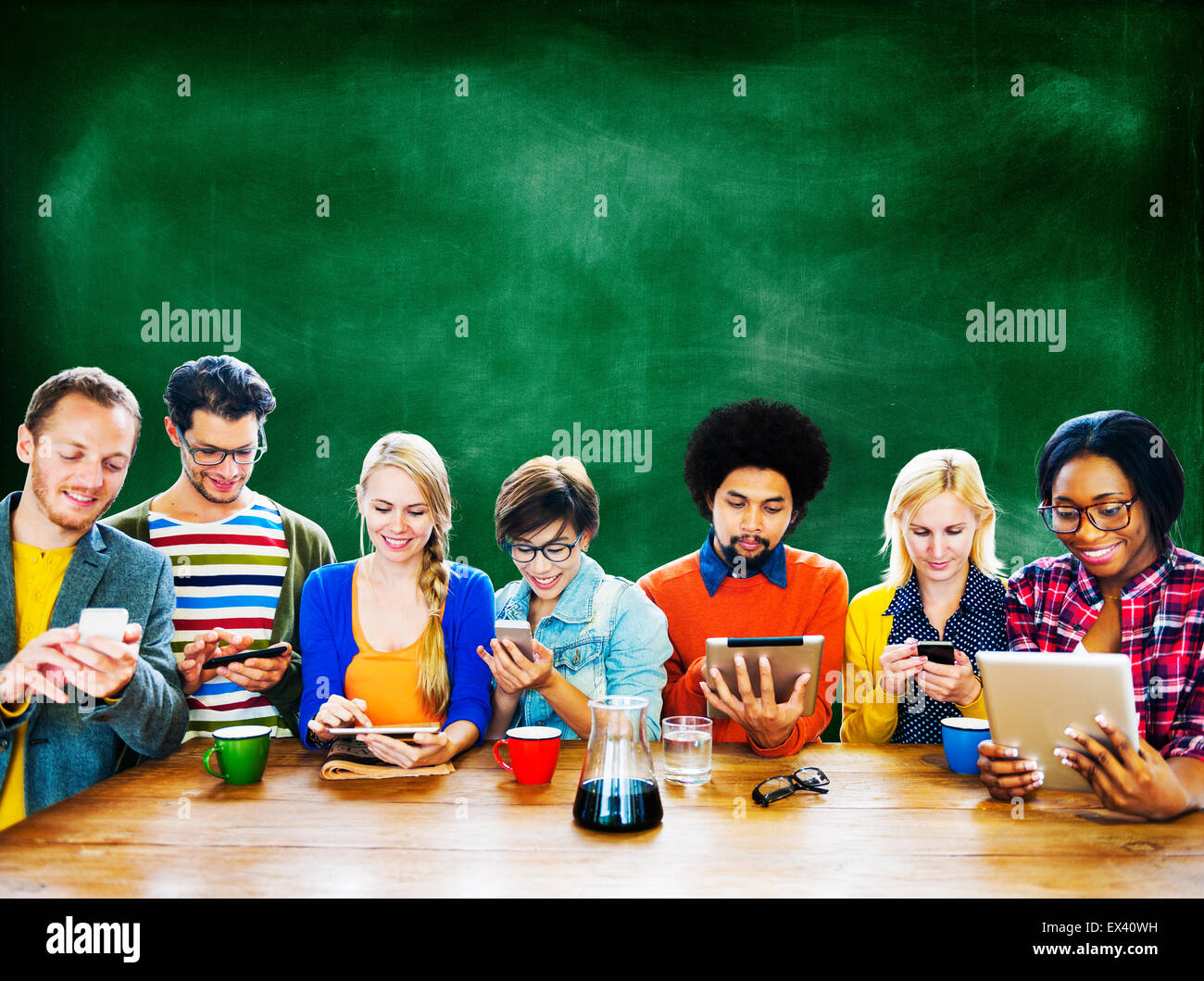 Corporate meeting blackboard hi-res stock photography and images - Alamy