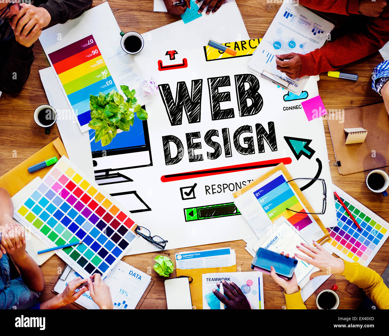 Web Design Development Style Ideas Interface Concept Stock Photo - Alamy