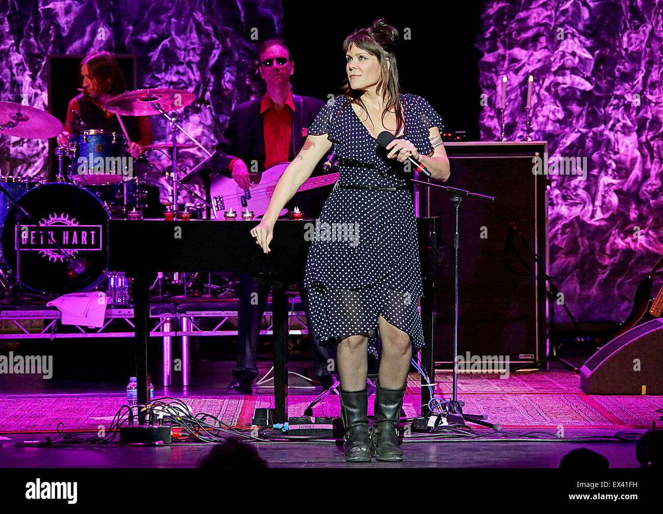 Beth Hart performing live on stage at Liverpool Philharmonic Hall ...