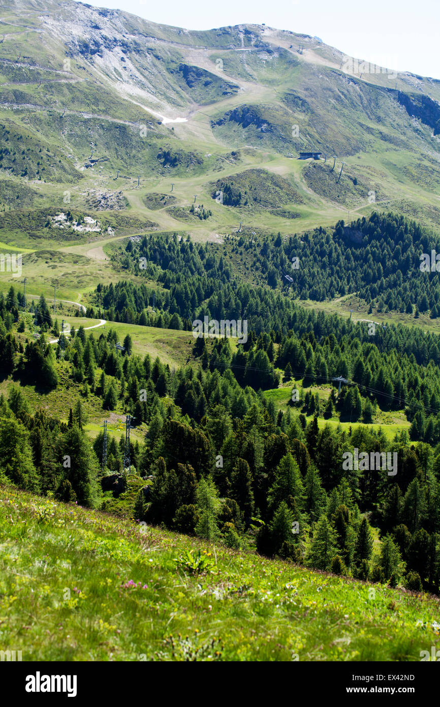 Pila in Summertime, Aosta, Valle d'Aosta, Italy Stock Photo - Alamy