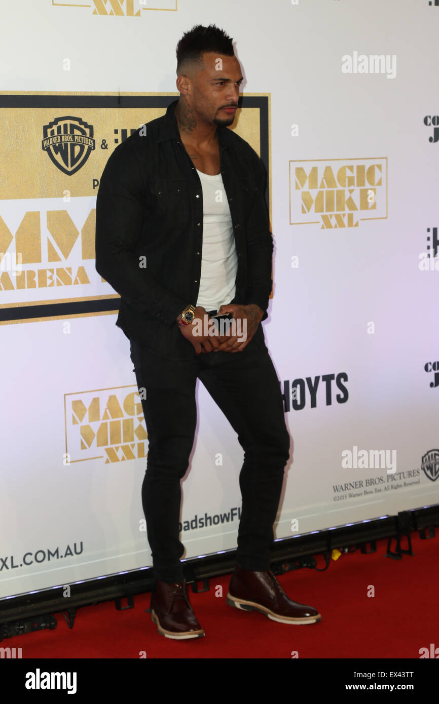 Sydney, Australia. 6 July 2015. David McIntosh arrives on the red ...