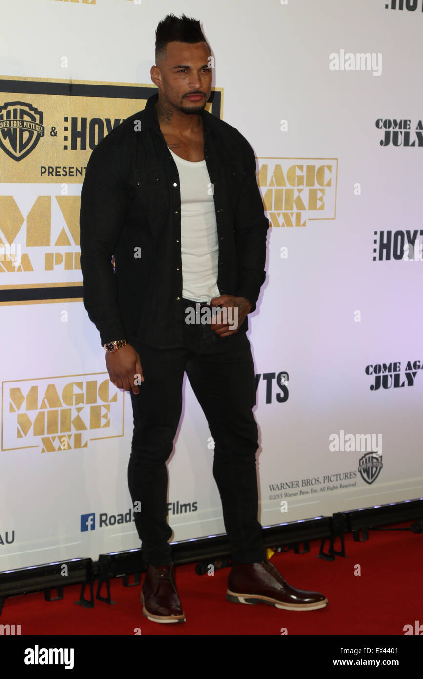 Sydney, Australia. 6 July 2015. David McIntosh arrives on the red ...