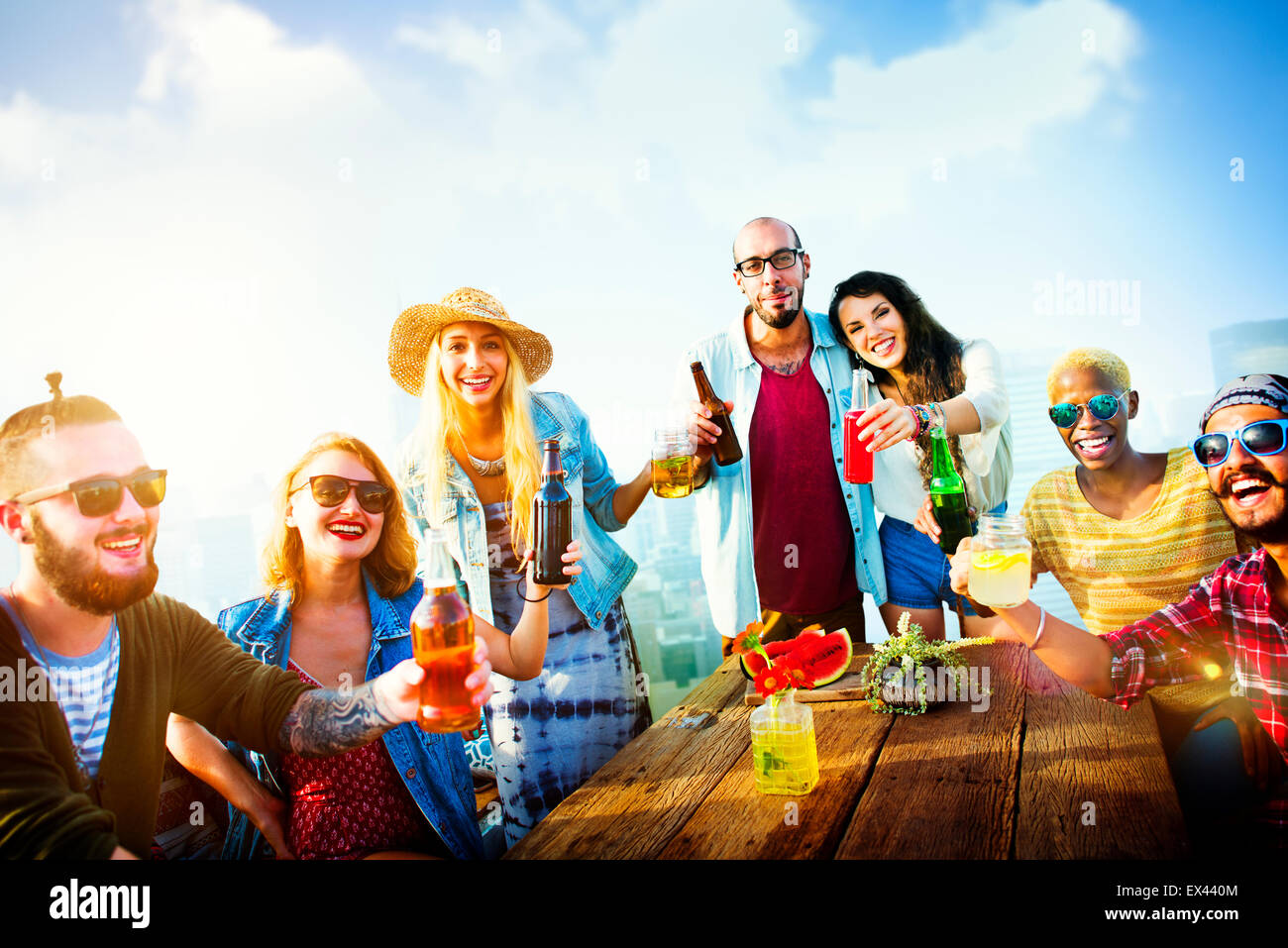 Group Of People Hanging Out