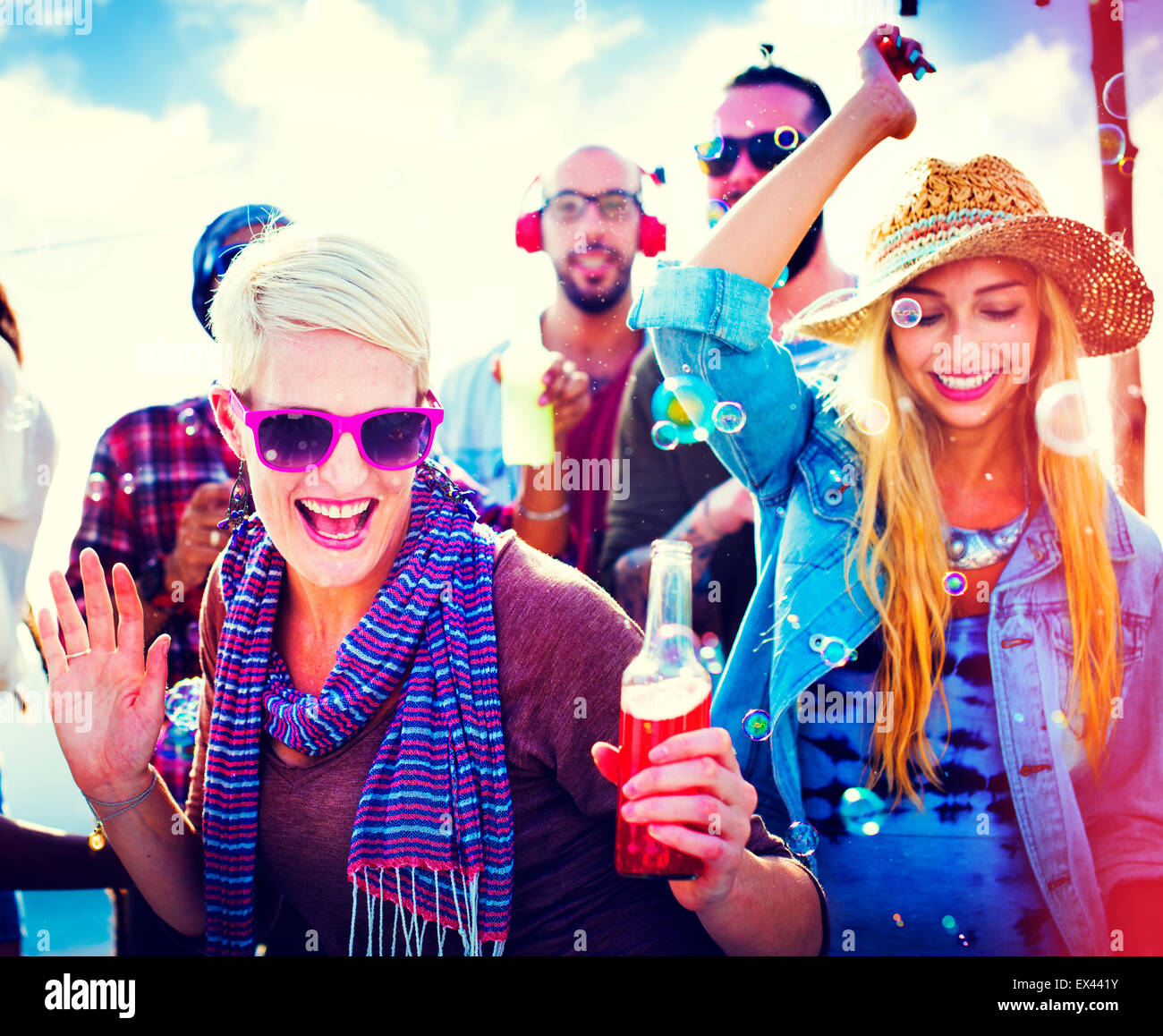 Dancing Sun Celebration Summer Festival High Resolution Stock ...