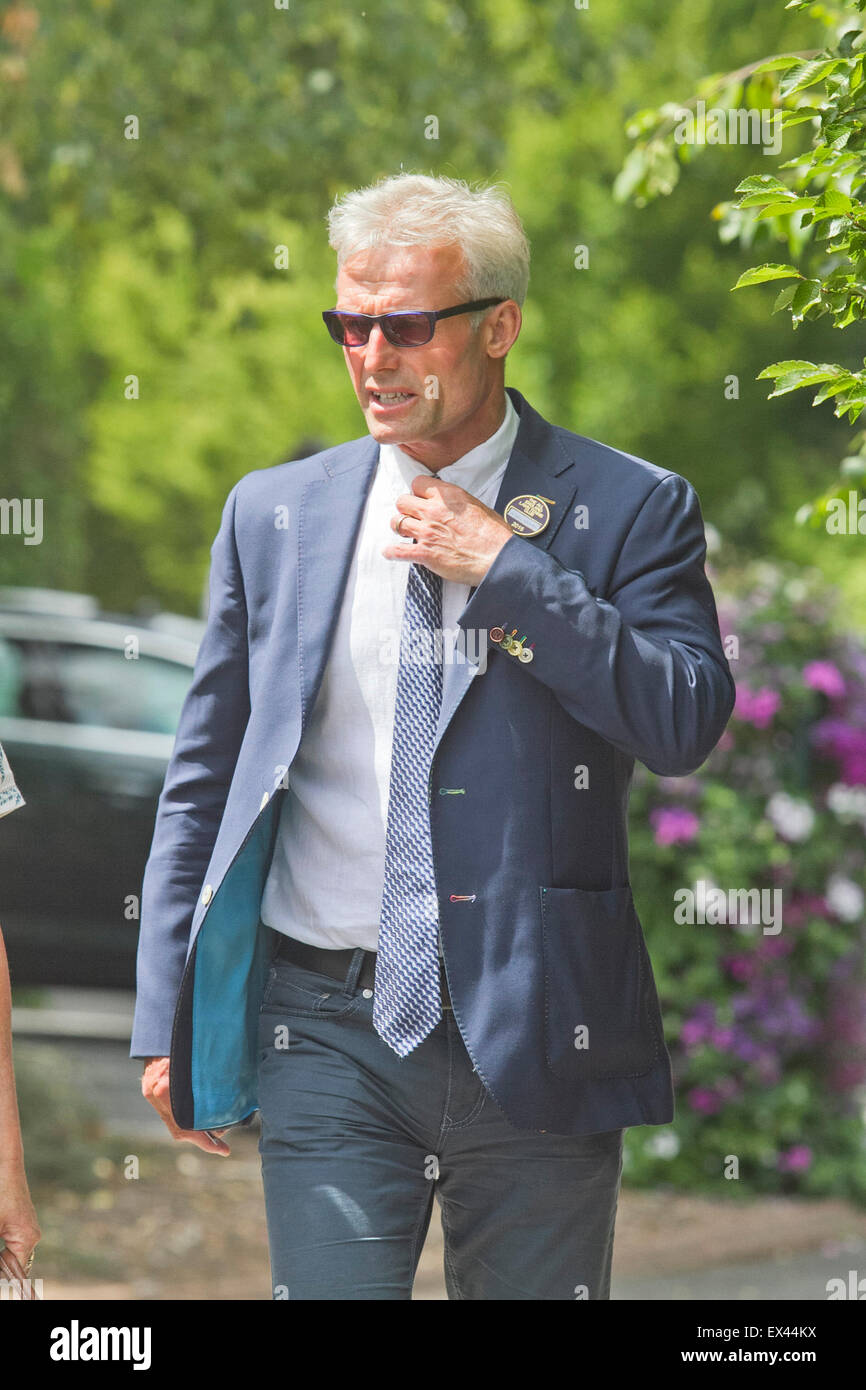 Wimbledon London, UK. 6th July 2015. Nigel Sears father of Kim Sears ...