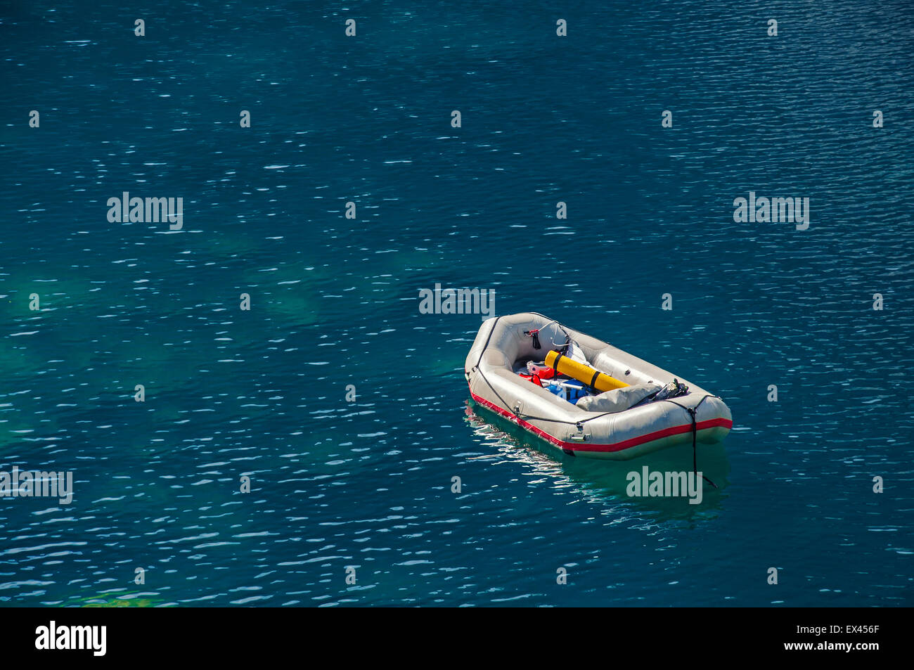 one boat on the water Stock Photo - Alamy