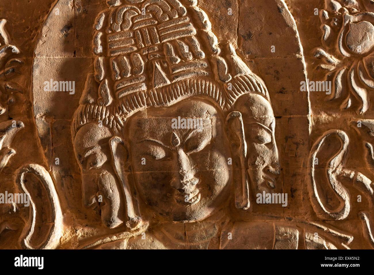 Bas relief of Brahma in Nanpaya pagoda, Myinkaba village, Bagan ...